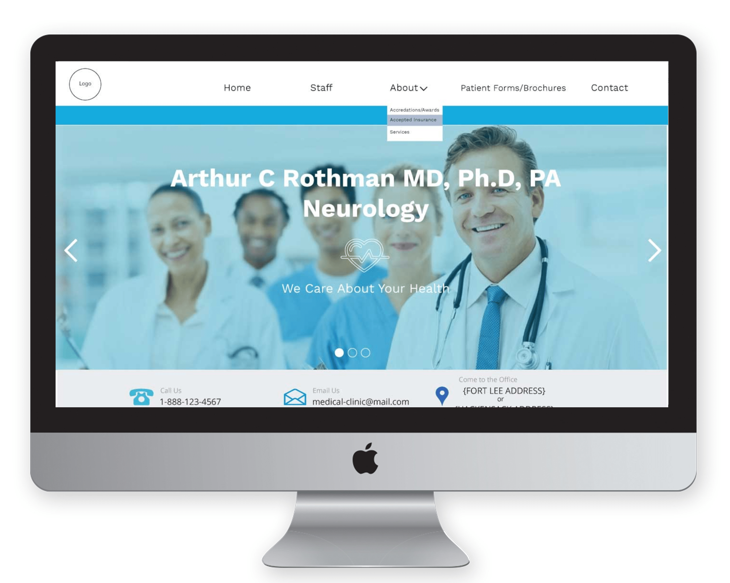 Arthur C Rothman Neurology - ©2023 Ben Rothman, Web Developer